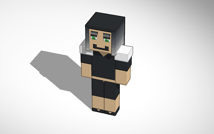 3D design Minecraft Character Jessica - Tinkercad