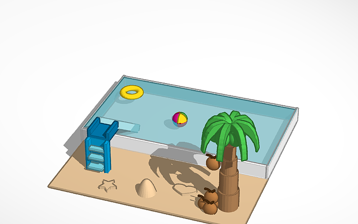 3D design water park - Tinkercad