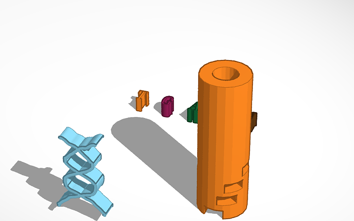 3D design DNA & RNA - Tinkercad