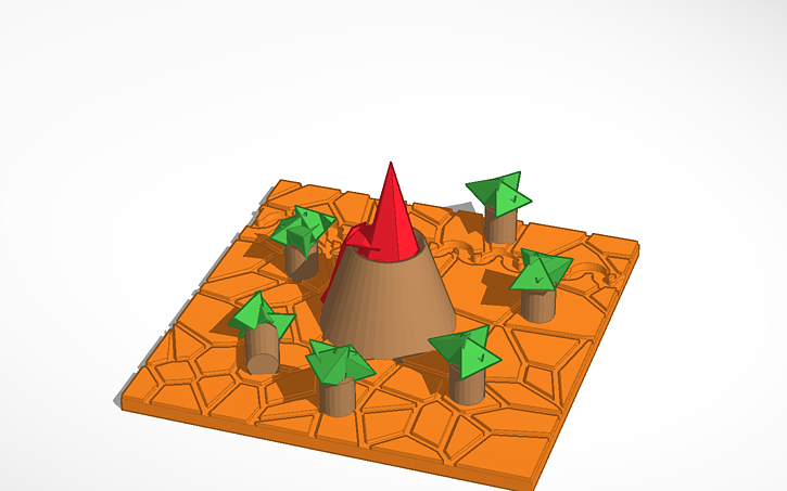 3D design Volcan | Tinkercad