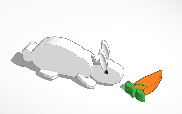3D design rabbit - Tinkercad
