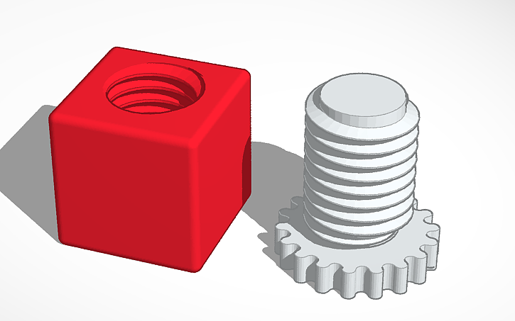 3D design Screw - Tinkercad