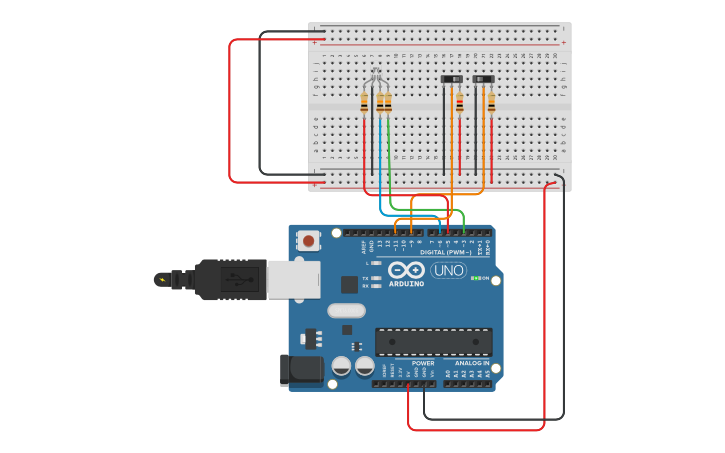 Circuit design interruptor - Tinkercad