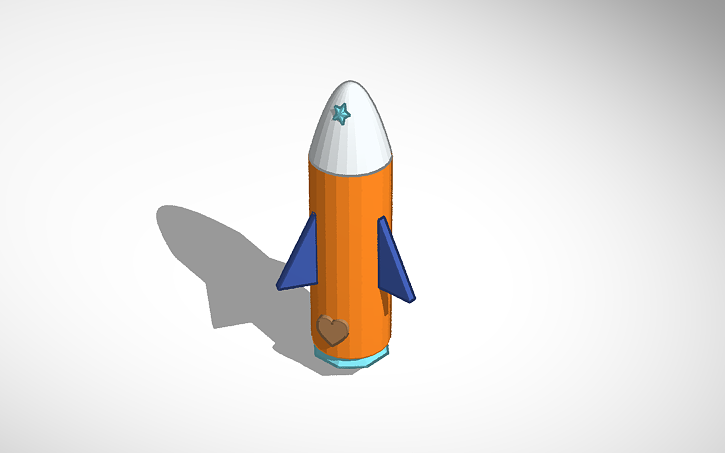 3d Design Rocket Tinkercad