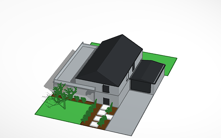 3D design Modern House (interior included) | Tinkercad