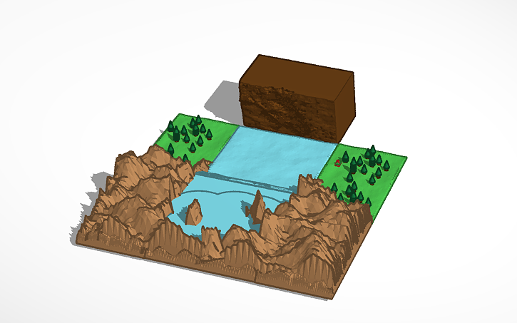 3D design Erosion model - Tinkercad