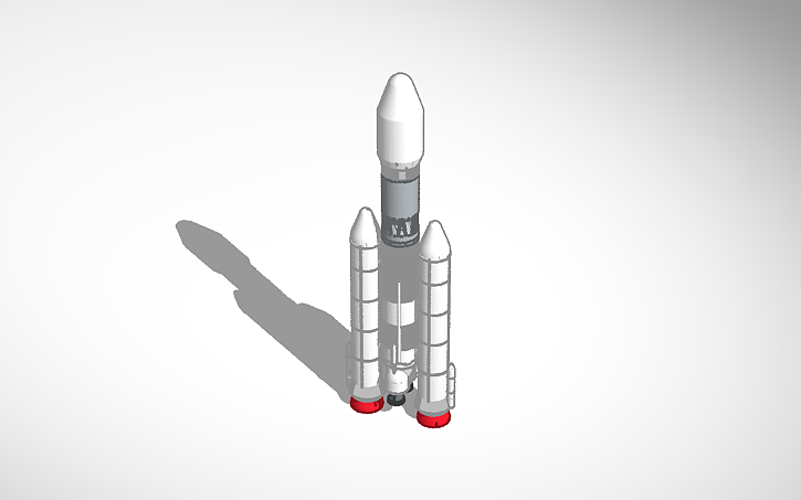 3D design ISRO-GSLV - Tinkercad