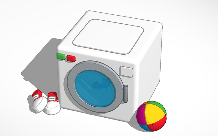 3D design Washing Machine - Tinkercad
