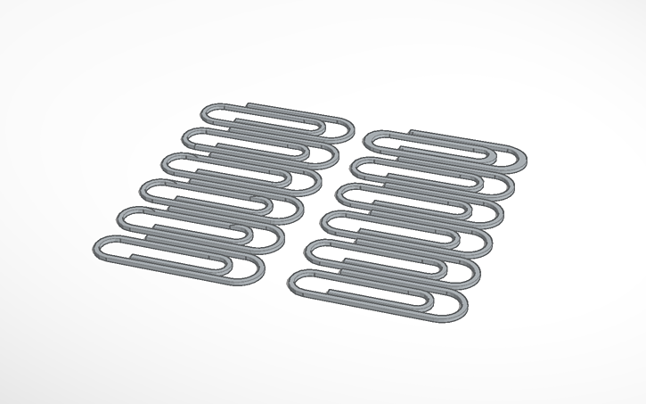 3D design Paperclips - Tinkercad