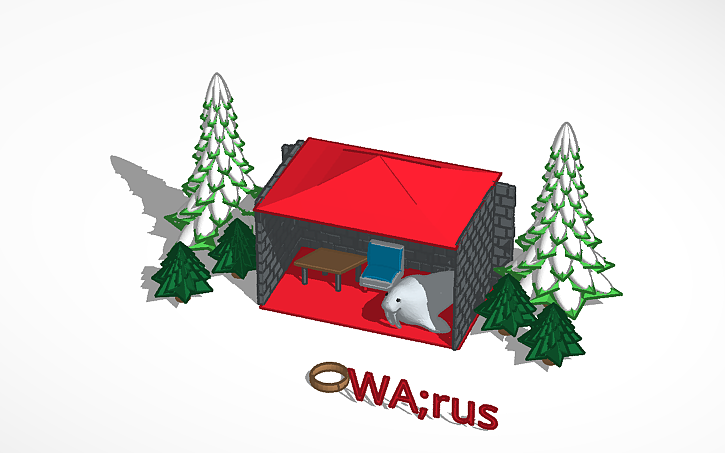 3D design walrus house | Tinkercad