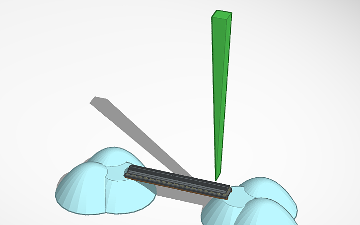 3D design Steel Arch Bridge - Tinkercad
