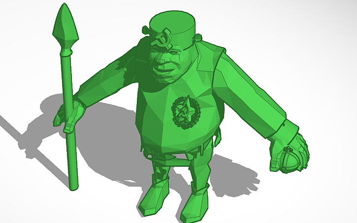 3D design COMRADE SHREK by Binjuice - Tinkercad