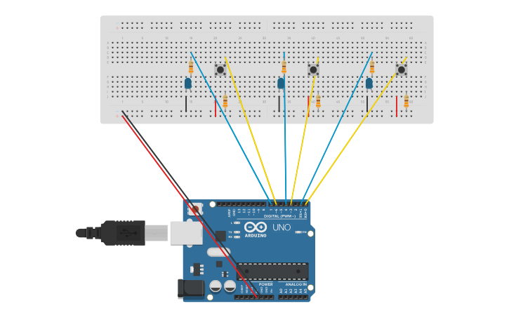 Circuit Design Practica 1 Encender Led Con Pulsador Tinkercad
