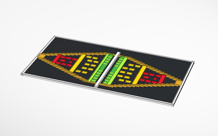 3D design Undertale Fight Bar - Tinkercad