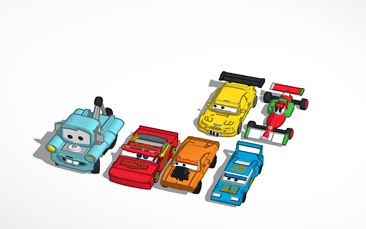 3D design Cars Characters - Tinkercad