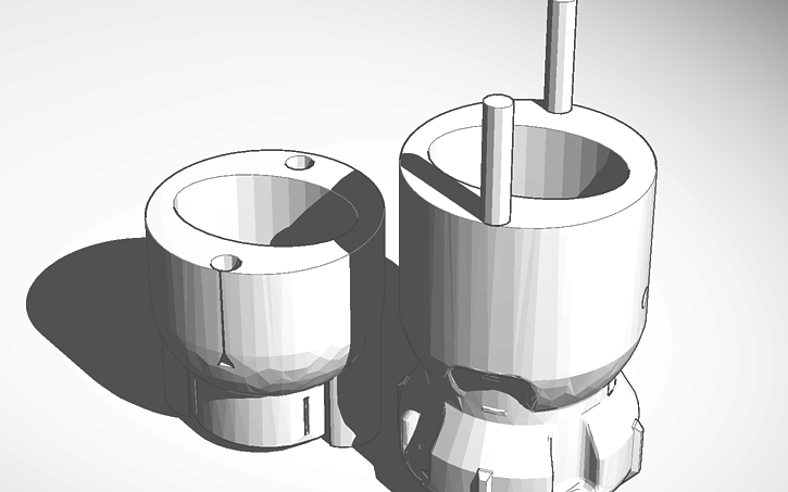 3D design fallout fusion core portable charger - Tinkercad