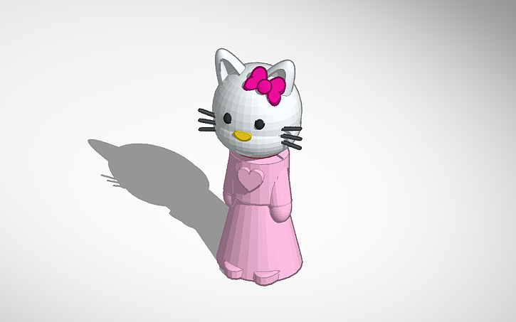 3D design Hello Kitty - Tinkercad