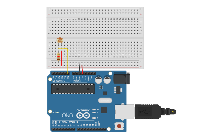 Circuit design Sensor de presencia - Tinkercad