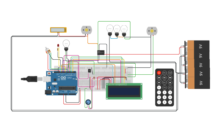 Circuit Design Remote Control Based Home Automation Tinkercad