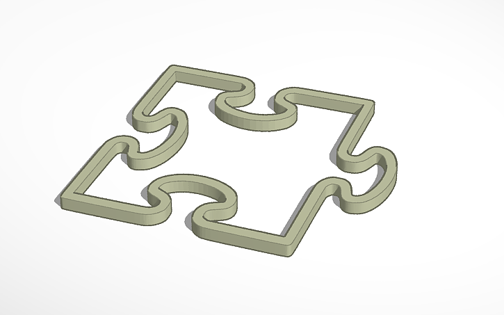3D design puzzel - Tinkercad
