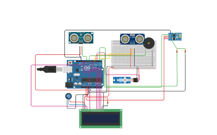 Circuit design Dustbin - Tinkercad