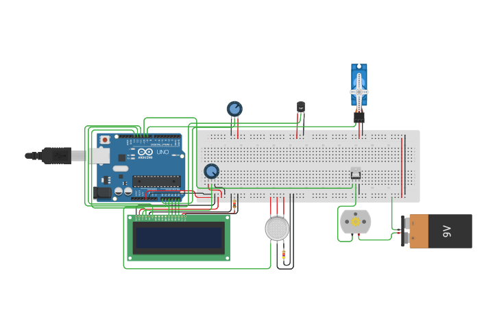 Circuit design GREENHOUSE PHY1901 - Tinkercad