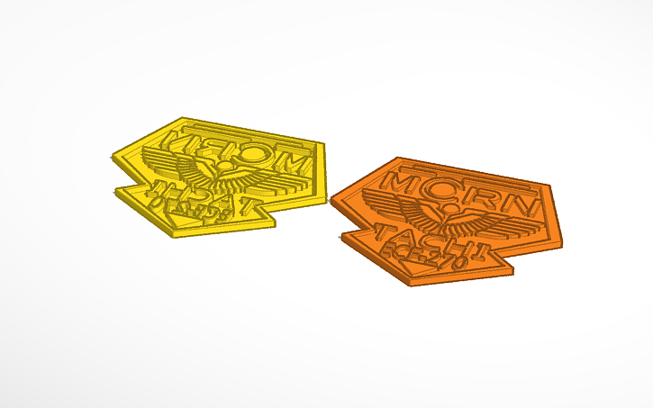 3D design MCRN TACHI patch | Tinkercad