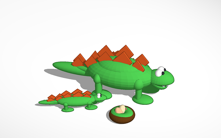 3D design dinosaur | Tinkercad