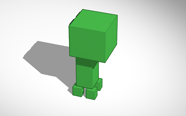 3D design creepy creeper day 3 | Tinkercad