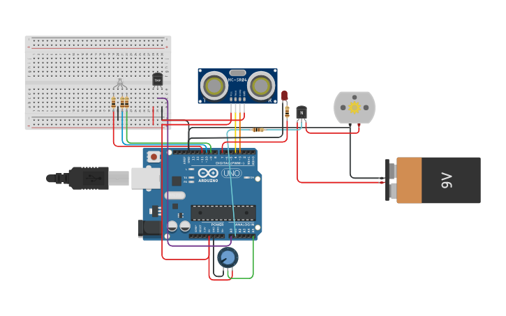 Circuit design Arduino - DU-3 | Tinkercad