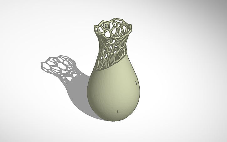 3D design vase - Tinkercad