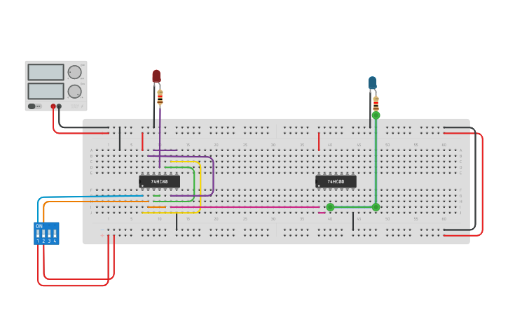 Circuit design Half Subtractor Using Universal Gates | Tinkercad