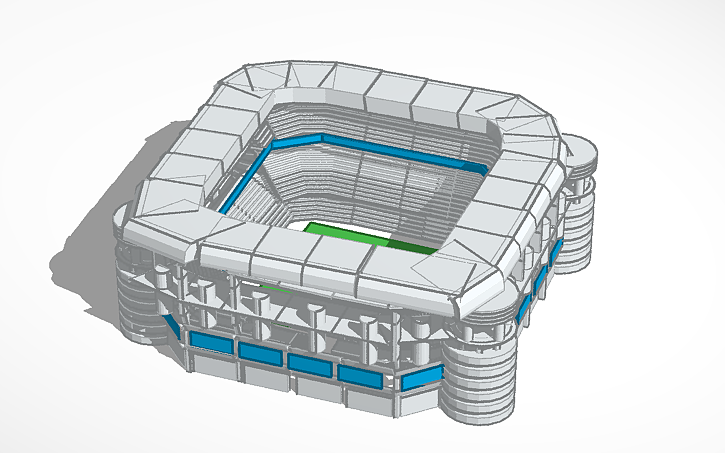 3D design Santiago bernabeu - Tinkercad