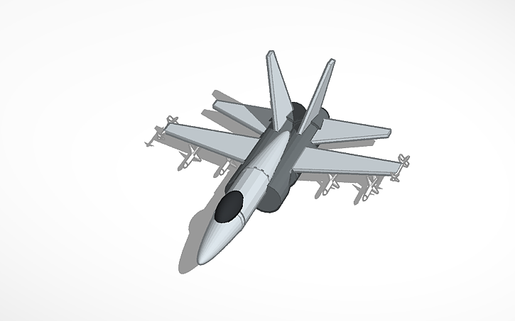 3D design Jet Fighter | Tinkercad