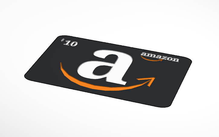 3D design amazon card | Tinkercad