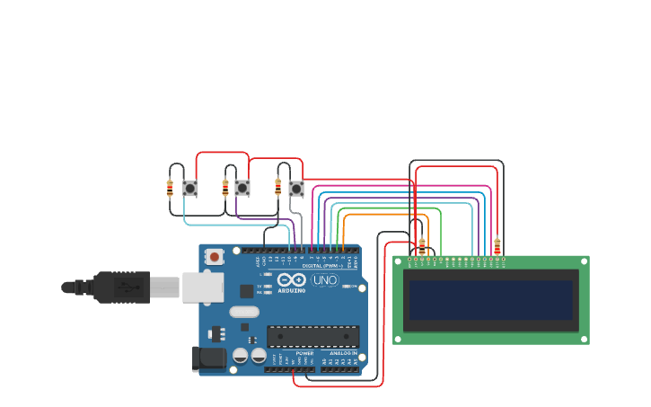 Circuit Design Digital Clock Tinkercad