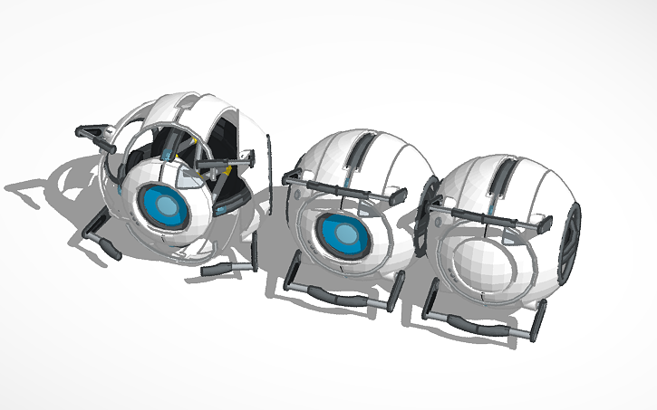 3D design Portal 2 Wheatley Core Templates - Tinkercad