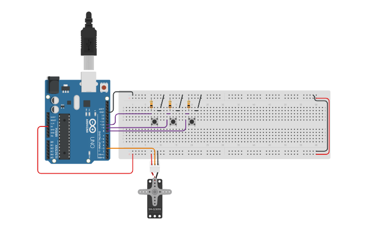 Circuit design EXAMEN ARDUINO - Tinkercad
