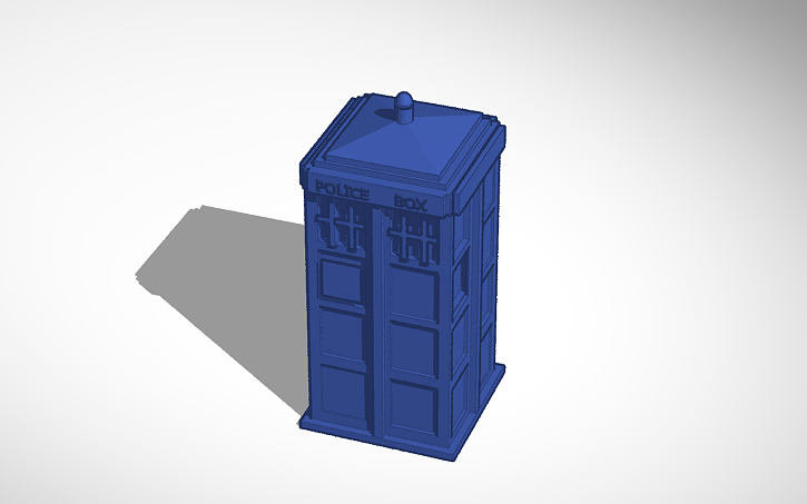 3D design Tardis | Tinkercad