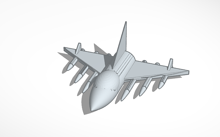 3D design fighter jet | Tinkercad
