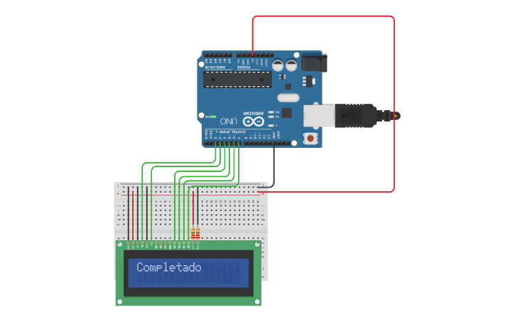 Circuit design LCD | Tinkercad