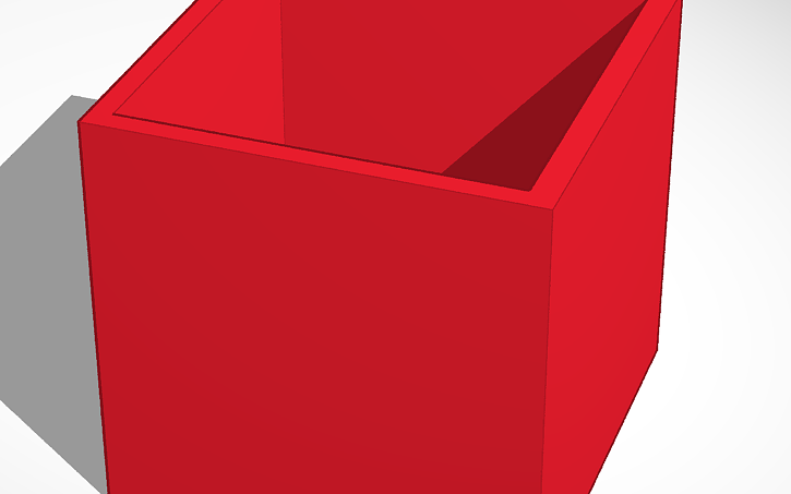 3D design Sticky note box - Tinkercad