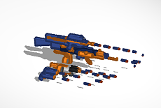 3D design Real guns in nerf form | Tinkercad