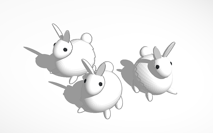 3D design RABBIT - Tinkercad