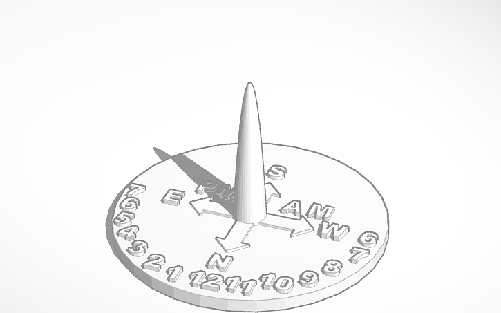 3D design Kylerp sundial - Tinkercad