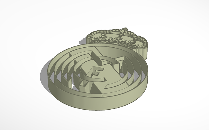 3D design Escudo Real Madrid tecnoprofe - Tinkercad