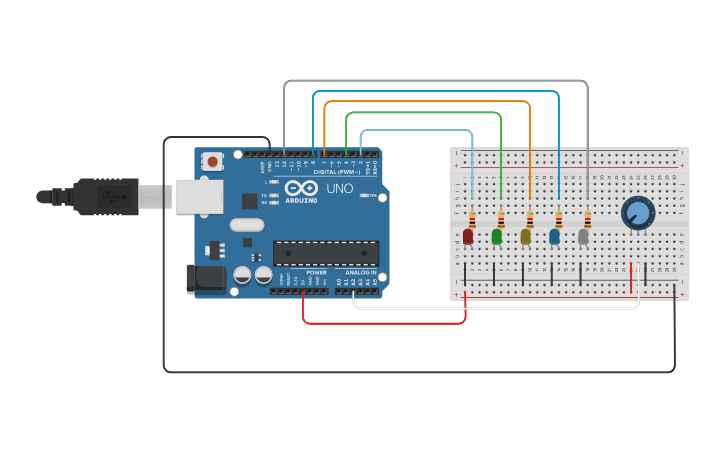 Circuit design Desafio 1 - Tinkercad