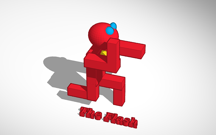 3D design the flash - Tinkercad