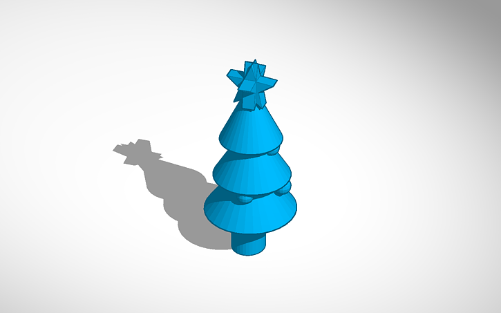 3D design desktop christmas tree - Tinkercad