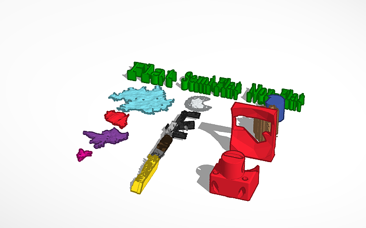 3D design A variety of metal scraps - Tinkercad